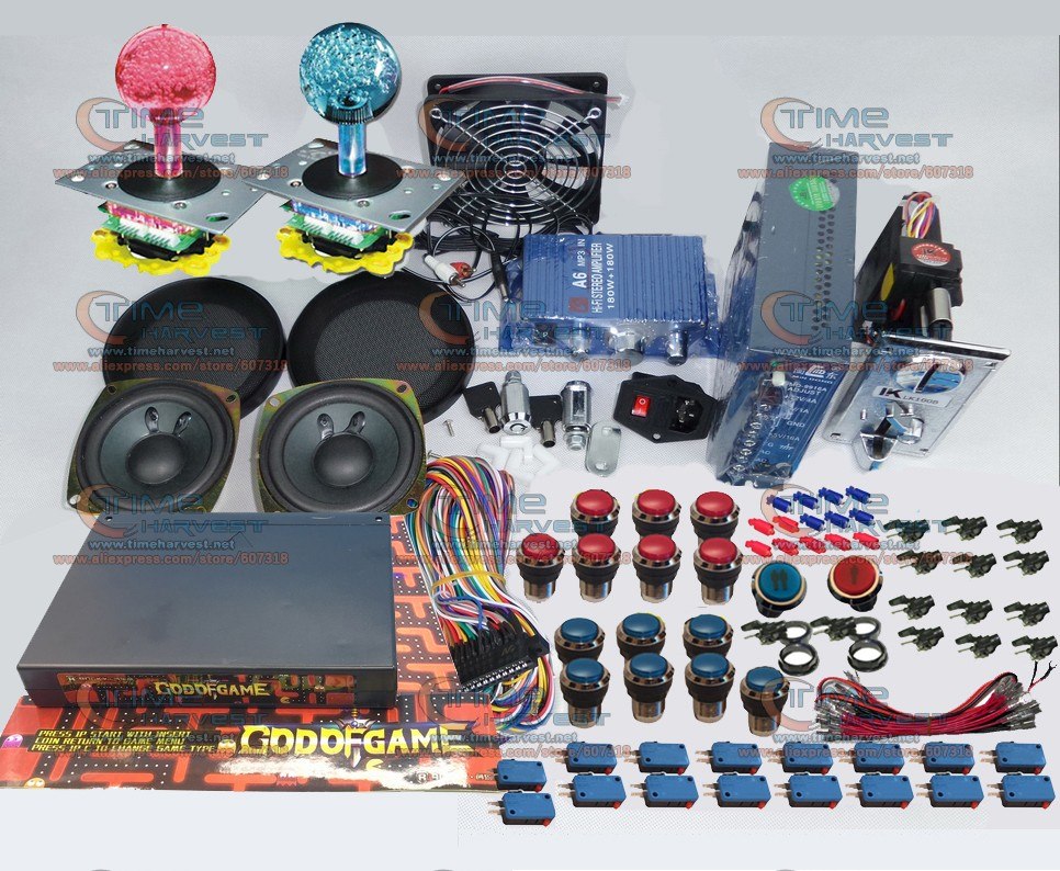 Arcade parts Bundles kit With GOD OF GAMES 900 in 1 Joystick ...