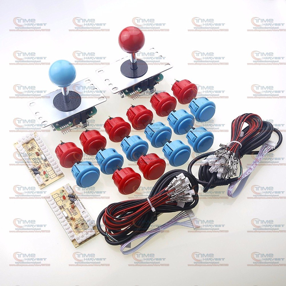 Arcade Joystick DIY Kit with Zero USB Encoder original Sanwa Joystick Sanwa Push Button for ...