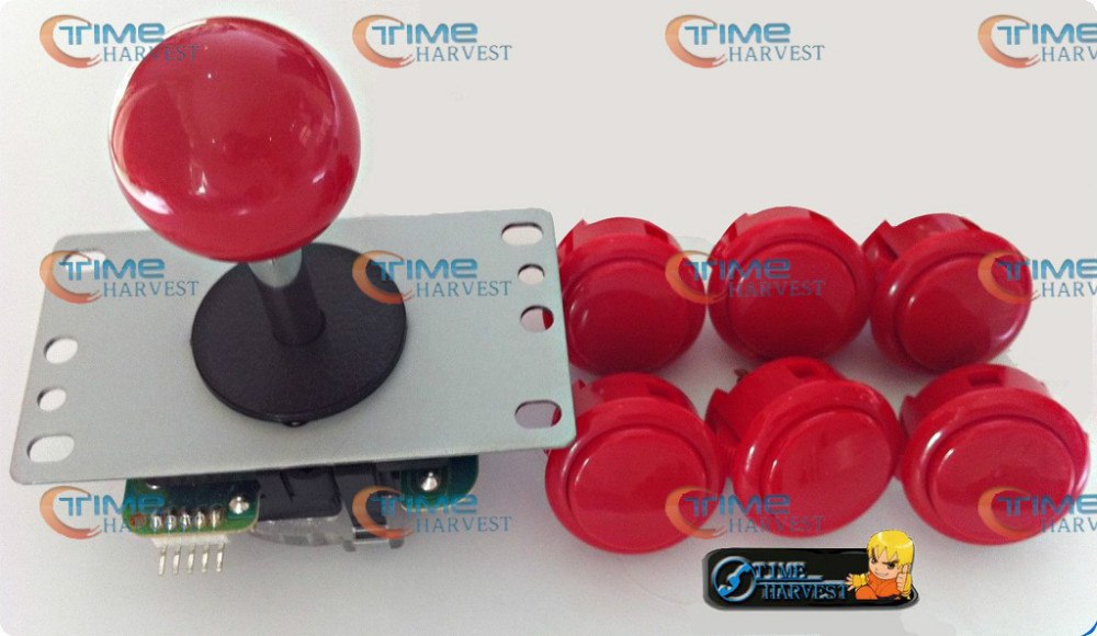 Arcade parts Bundle kit/control panel package set with original Sanwa buttons and joystick with ...