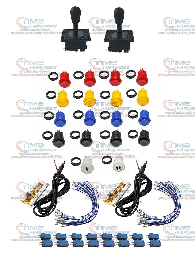 Arcade parts kits Bundle including arcade joystick button for DIY ...