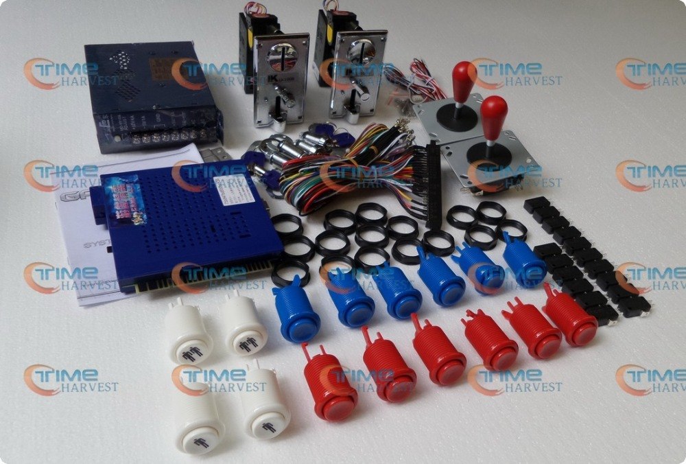 Arcade parts Bundles Kit With 412 in 1 game elf Joystick Microswitches ...