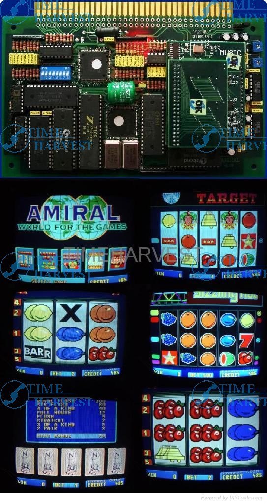 10pcs HOT SPOT AMIRAL casino game pcb with one screen for slot arcade ...