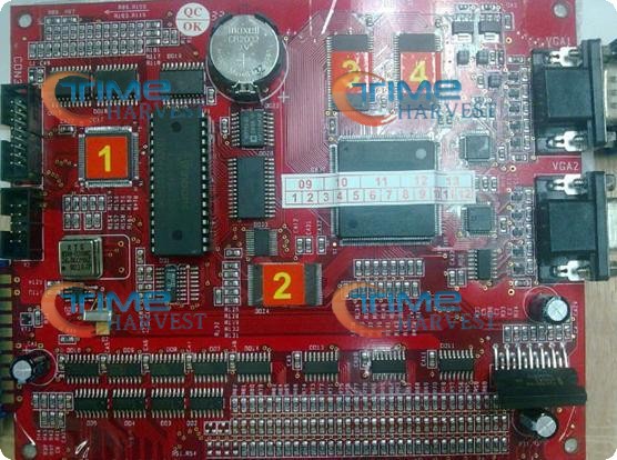 Multi gambling board/red board PCB/VGA game PCB 9 in 1 casino game pcb ...
