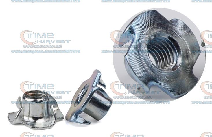 100pcs M12 Holder mounting bracket Metal Inlaid nut Wood fixator for ...