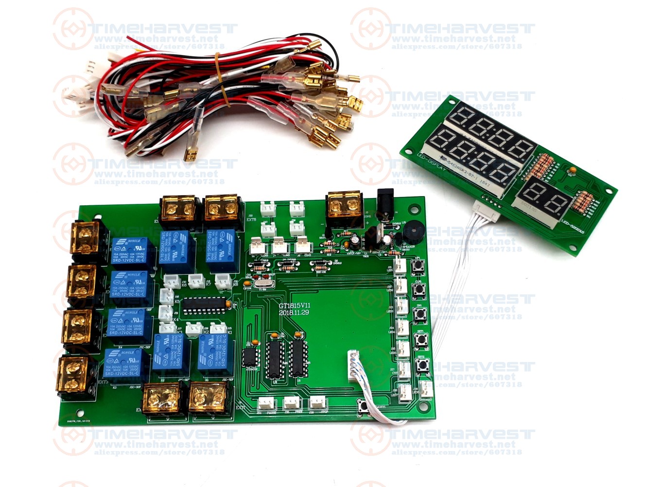 8 channels timer board Count PCB Coin operated Timer control board 1-8 ... 8 channels timer board Count PCB Coin operated Timer control board 1-8 ...