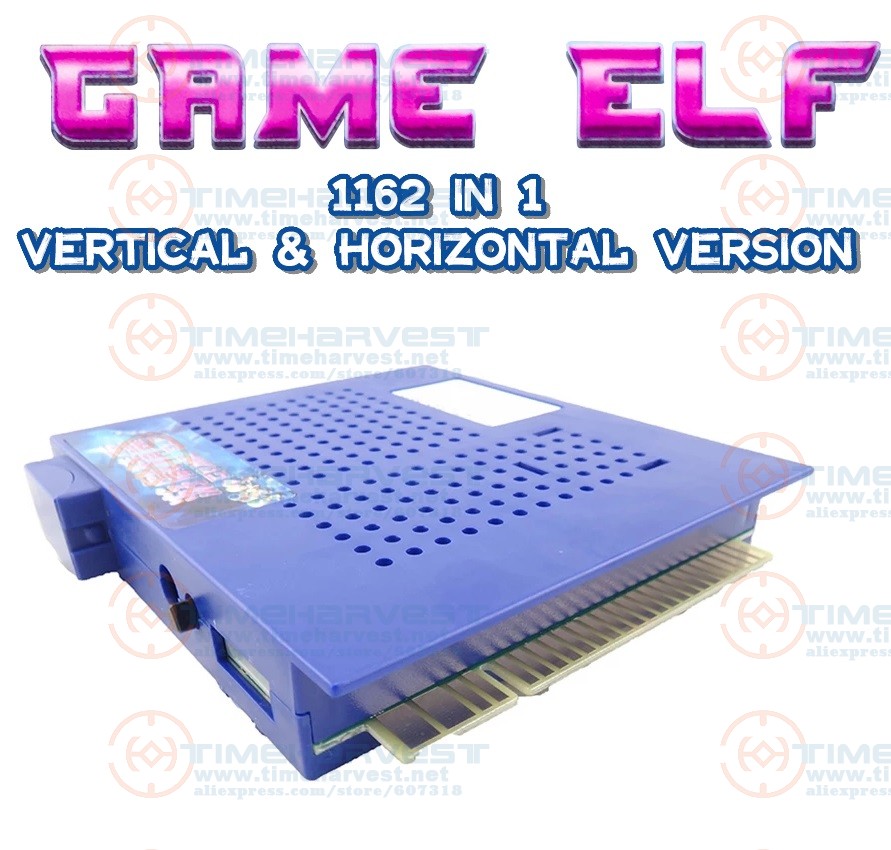 New Arrival Classical games GAME ELF 1162 IN 1 Board for CGA monitor ...
