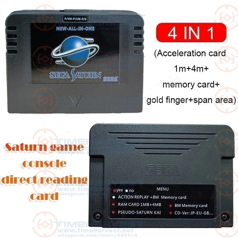 NEW-ALL-IN-1 SEGA SATURN Game Card SS cartridges with Direct reading ...