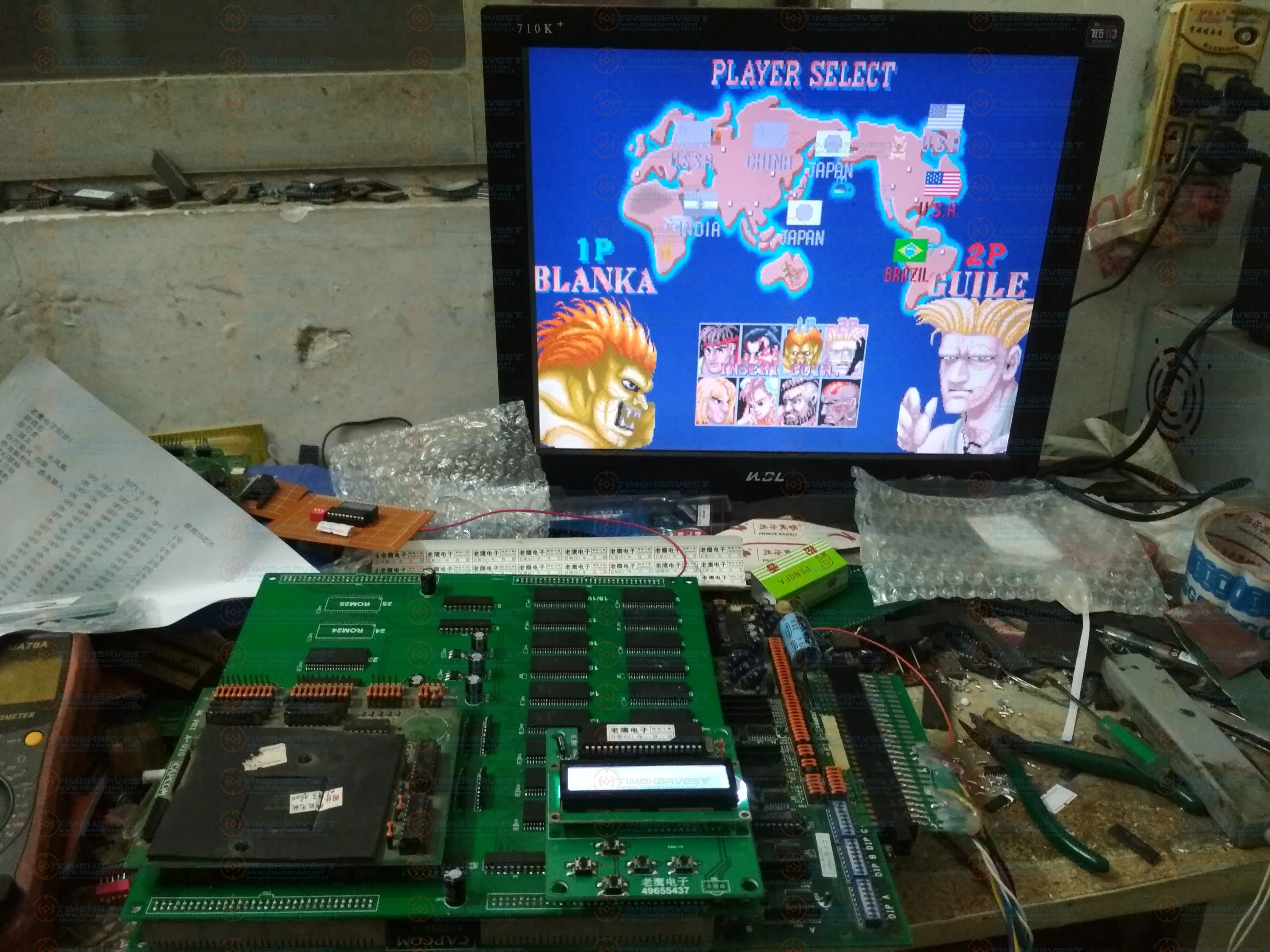Second-hand CPS1 PCB Conversion Arcade Game 50 in 1 CPS1 Motherboard ...